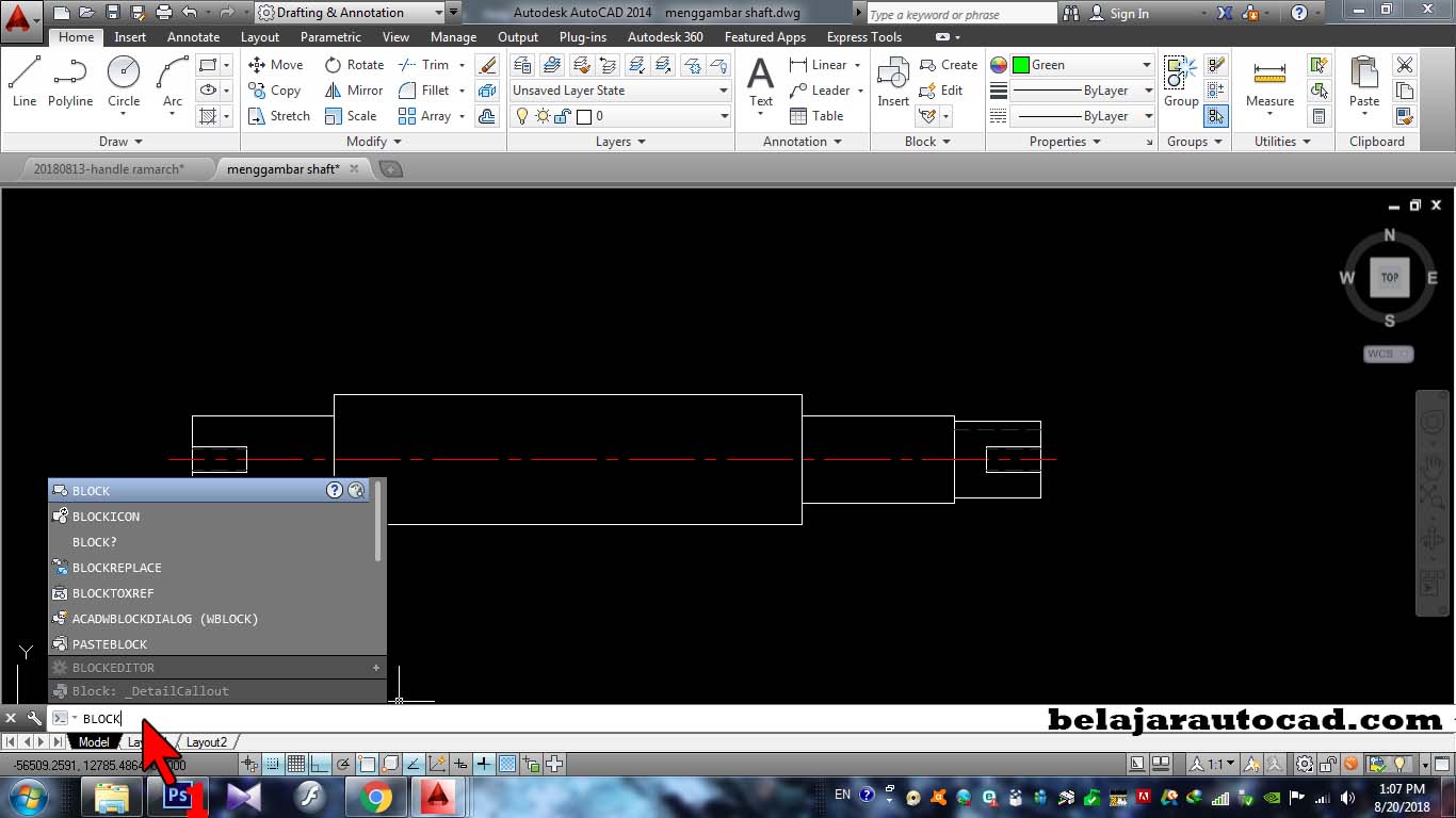 Membuat Block - PANDAWA DESIGN